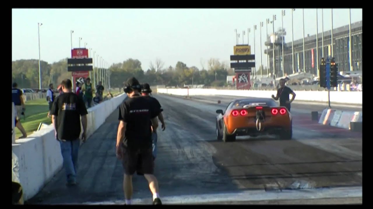 8.15 @ 173 Corvette IRS Record Run at the LSX Shootout - YouTube