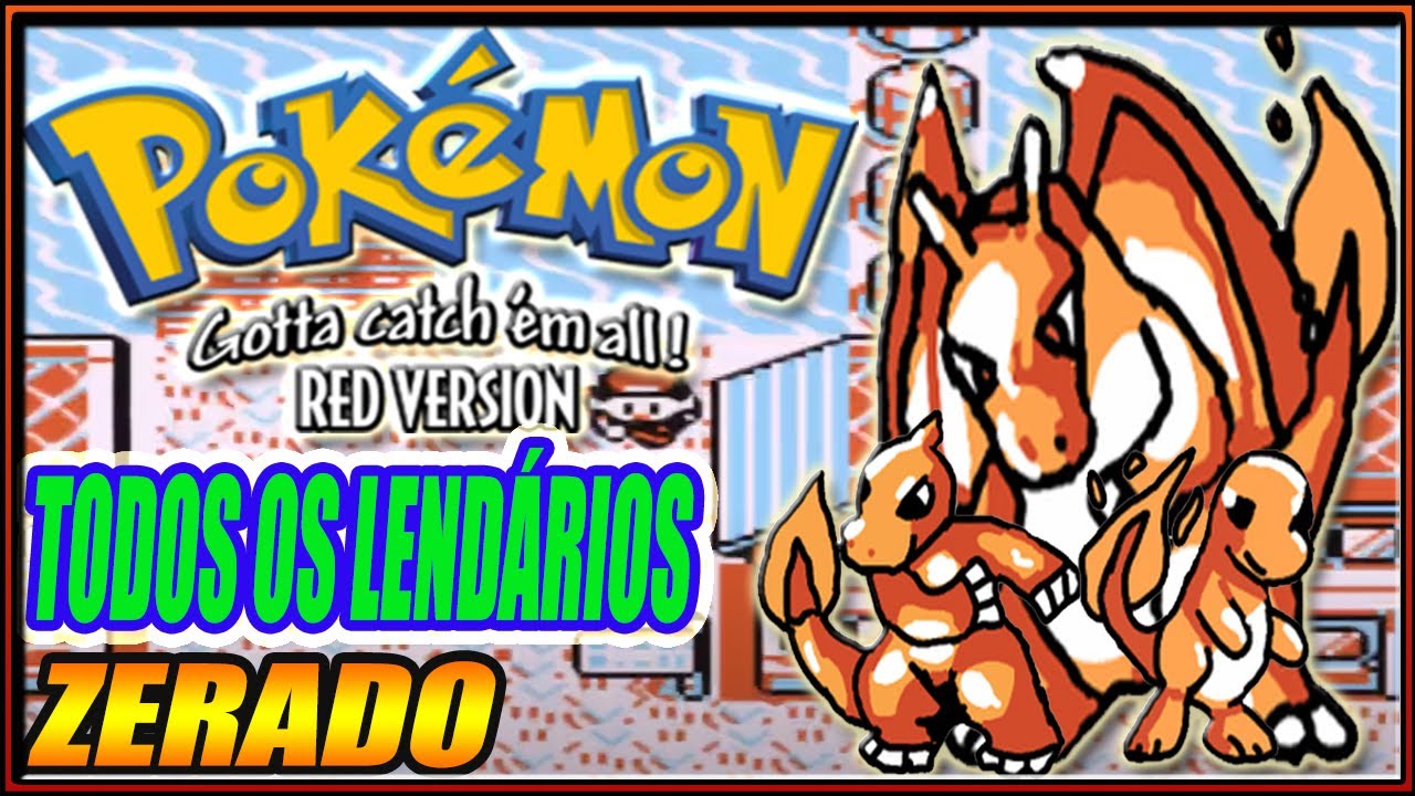 🎮 POKÉMON RED VERSION ™ [ATÉ ZERAR COM CHARIZARD [GAME BOY] [4K/60FPS] - TODOS O LENDÁRIOS - YouTube