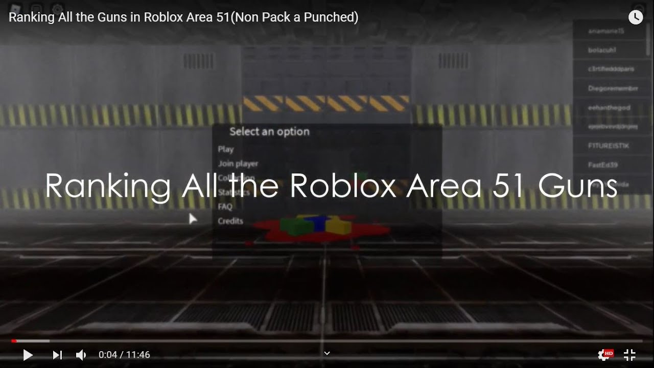 Ranking All the Guns in Roblox Area 51(Non Pack a Punched) - YouTube