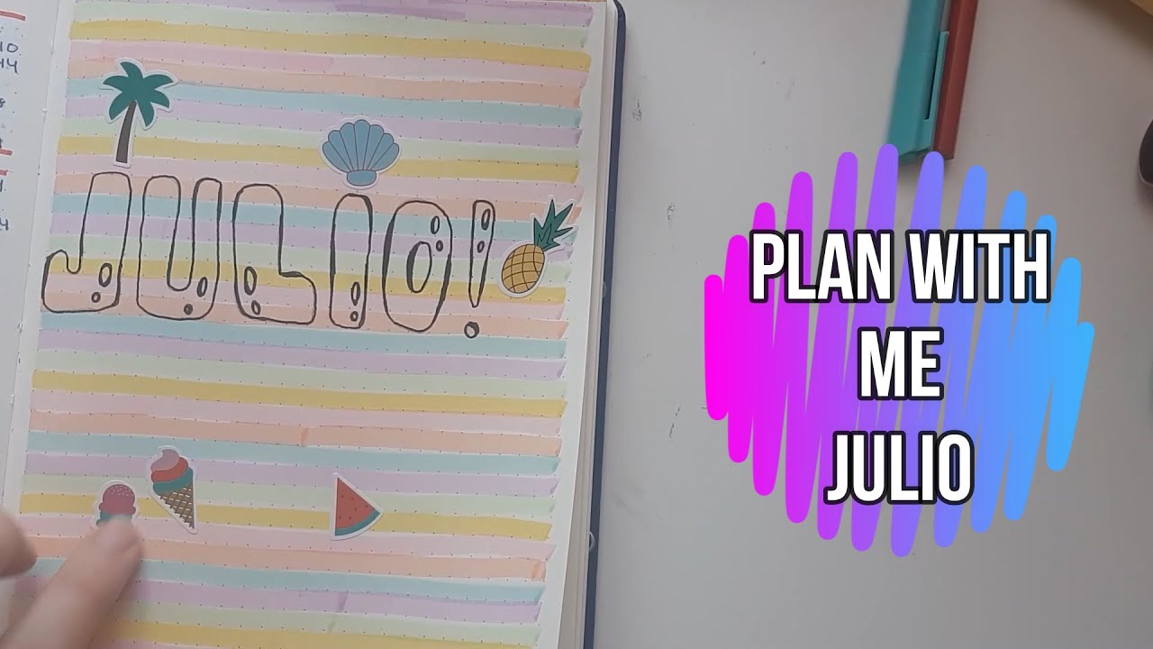 || PLAN WITH ME || READING JOURNAL || JULIO || summer vibes || # ...