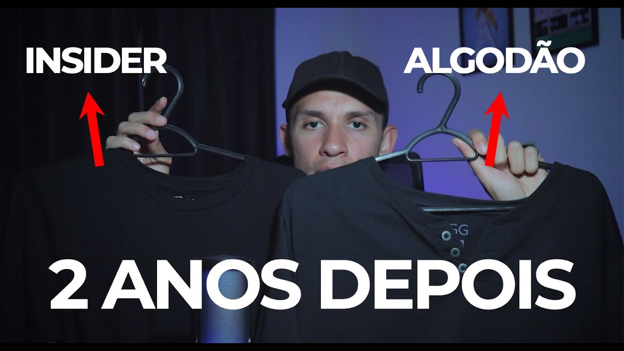 CAMISETA DA INSIDER STORE - 2 ANOS de USO! Avaliação e comparativo do ...
