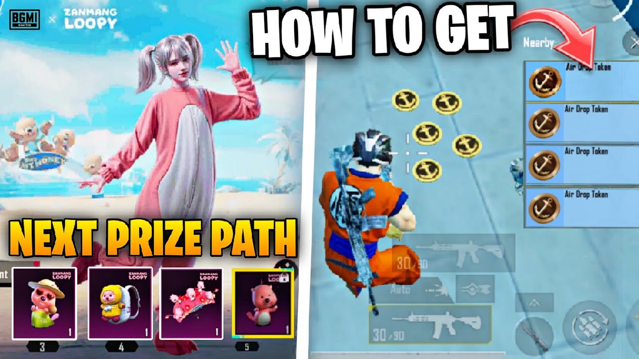 HOW TO GET AIR DROP TOKEN IN BGMI / BGMI NEXT PRIZE PATH - YouTube