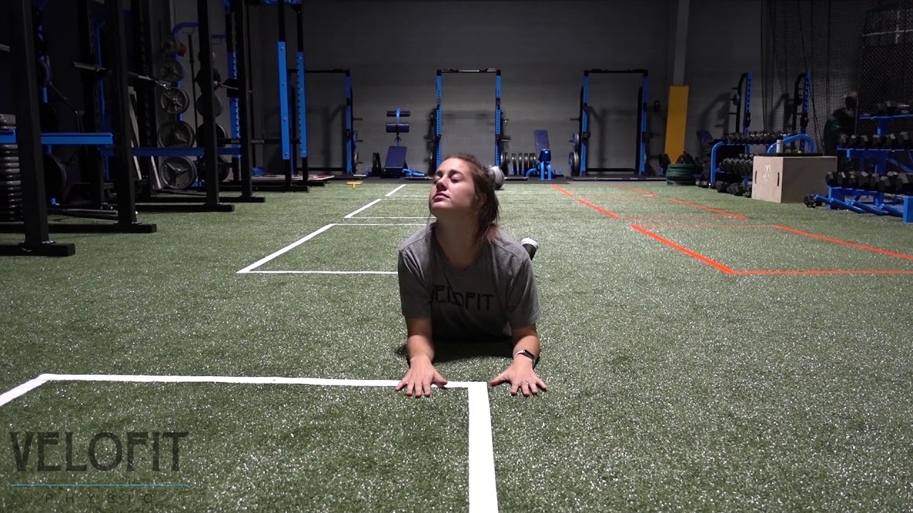 Prone on Elbows Neck CARs - YouTube