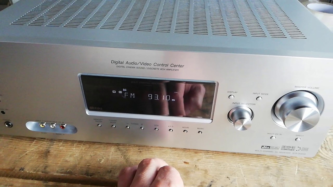 Receiver STR-DG500 - YouTube