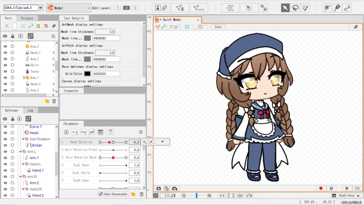 Live2d Cubism test #1 Gacha Life/Club - YouTube