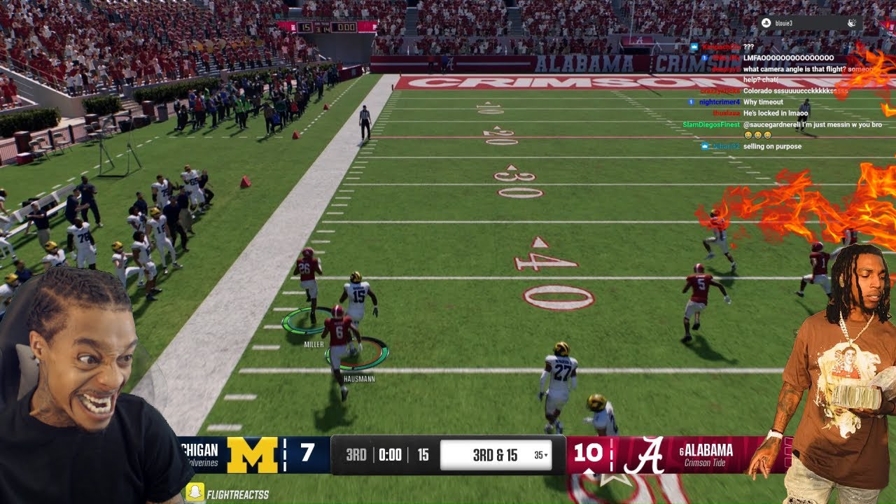 FlightReacts Vs Blou CONTROVERSIAL College Football 25 $6k Wager! - YouTube