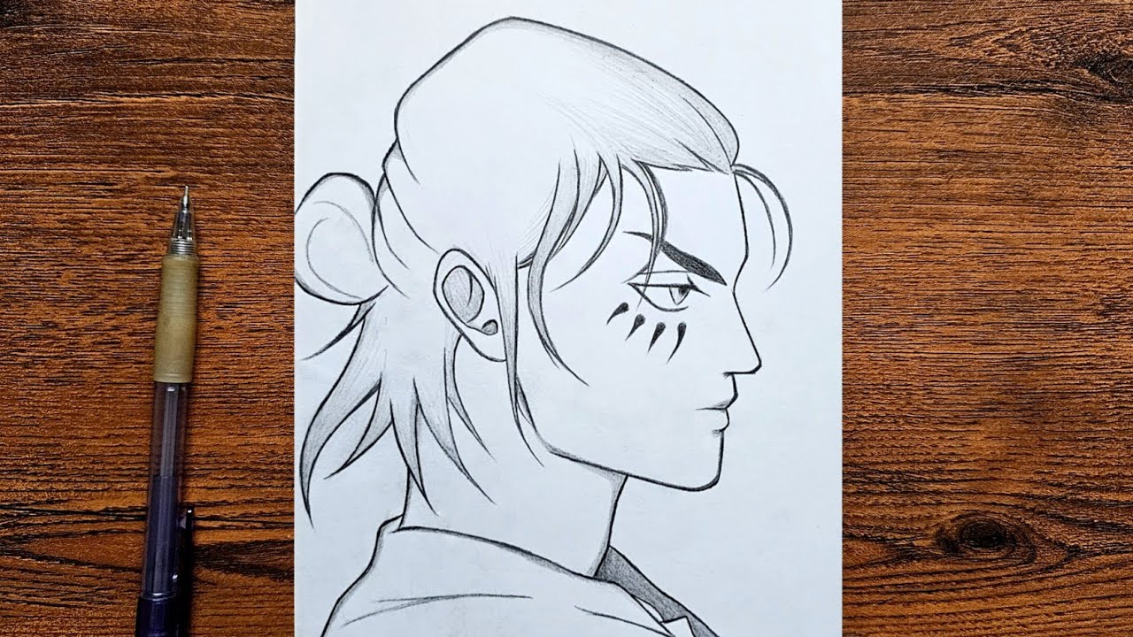 How to draw Eren | Eren Yeager step by step | easy tutorial - YouTube
