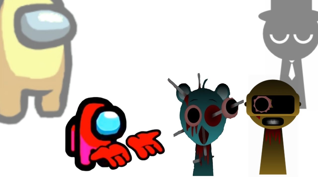 Mini Crewmate Kills Sprunki Characters | Among Us Animation . - YouTube