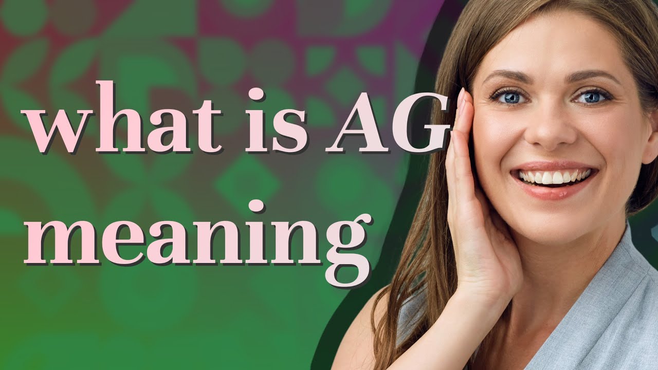 Ag | meaning of Ag - YouTube