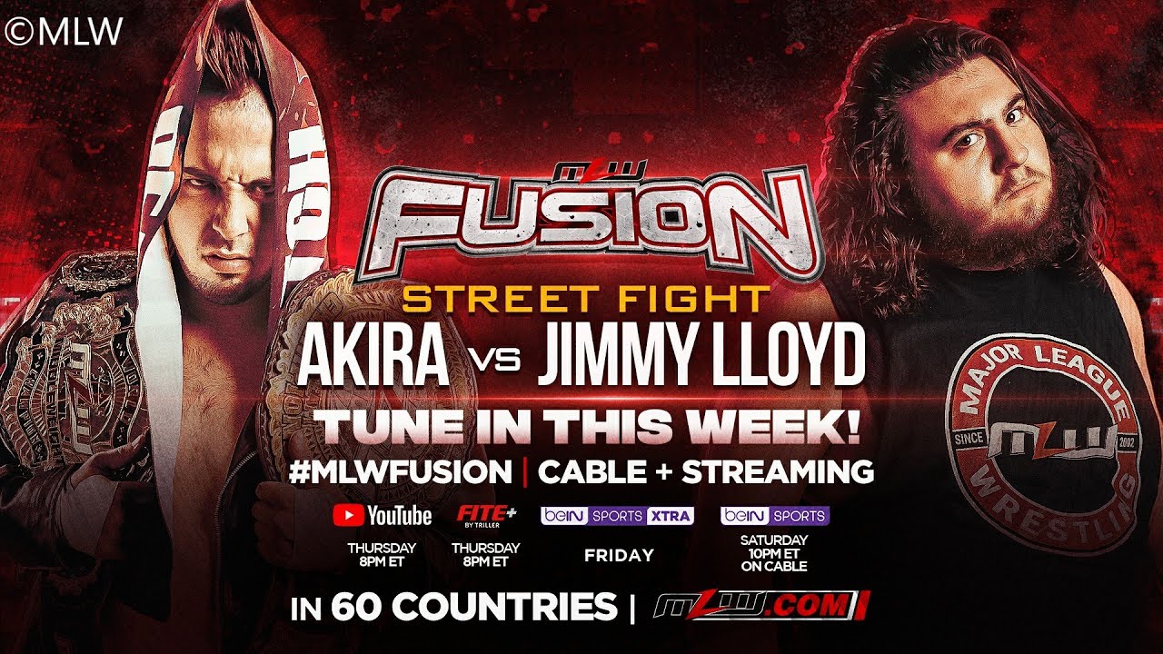 AKIRA vs Jimmy Lloyd / Street Fight / MLW Fusion #184 / WWE 2K23 - YouTube