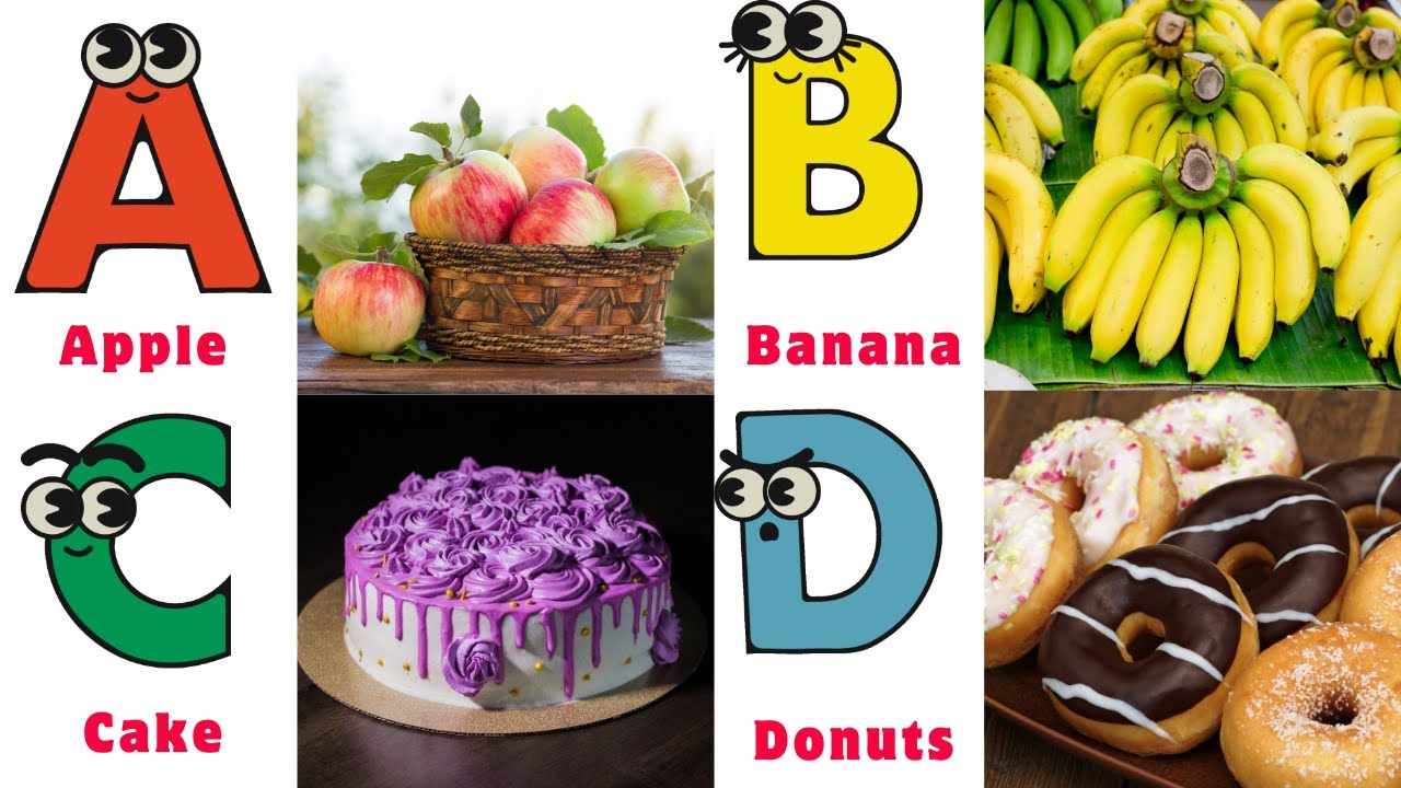 A to Z Food Name | Alphabet Food Names in English | ABC Food and Drinks ...