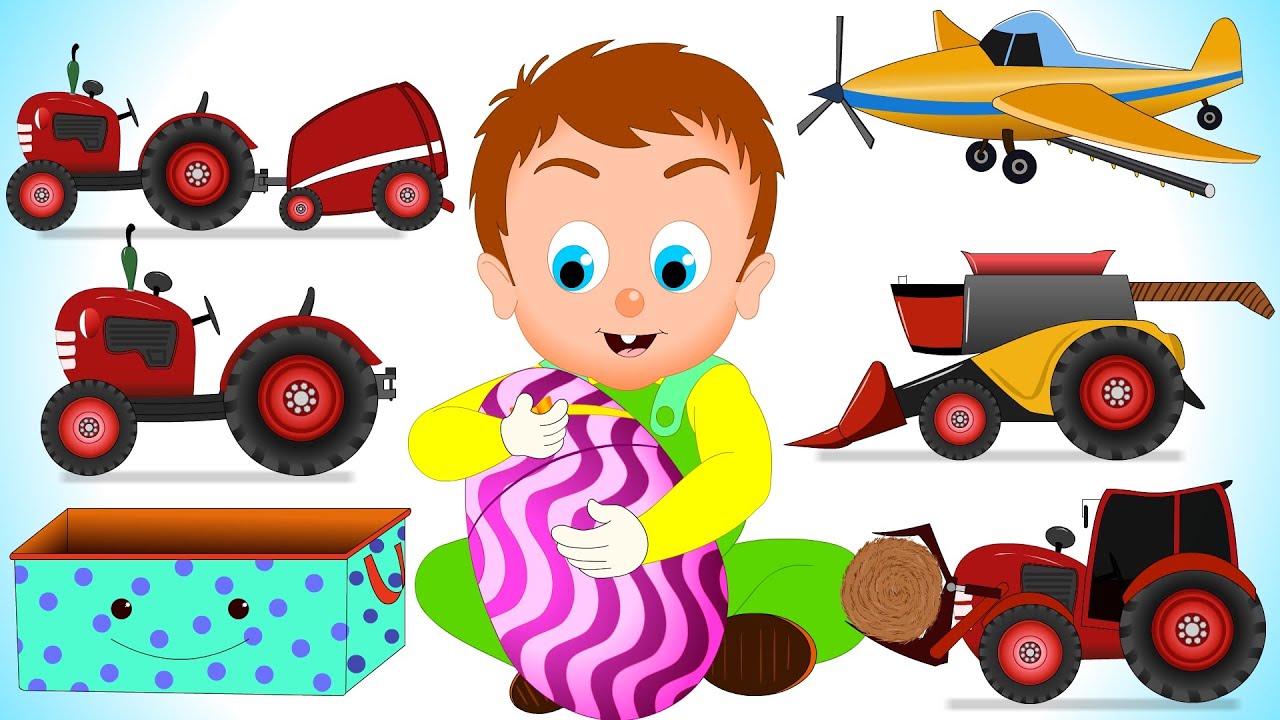 Surprise Eggs Farm Vehicles | Learning Videos for Children | Little ...