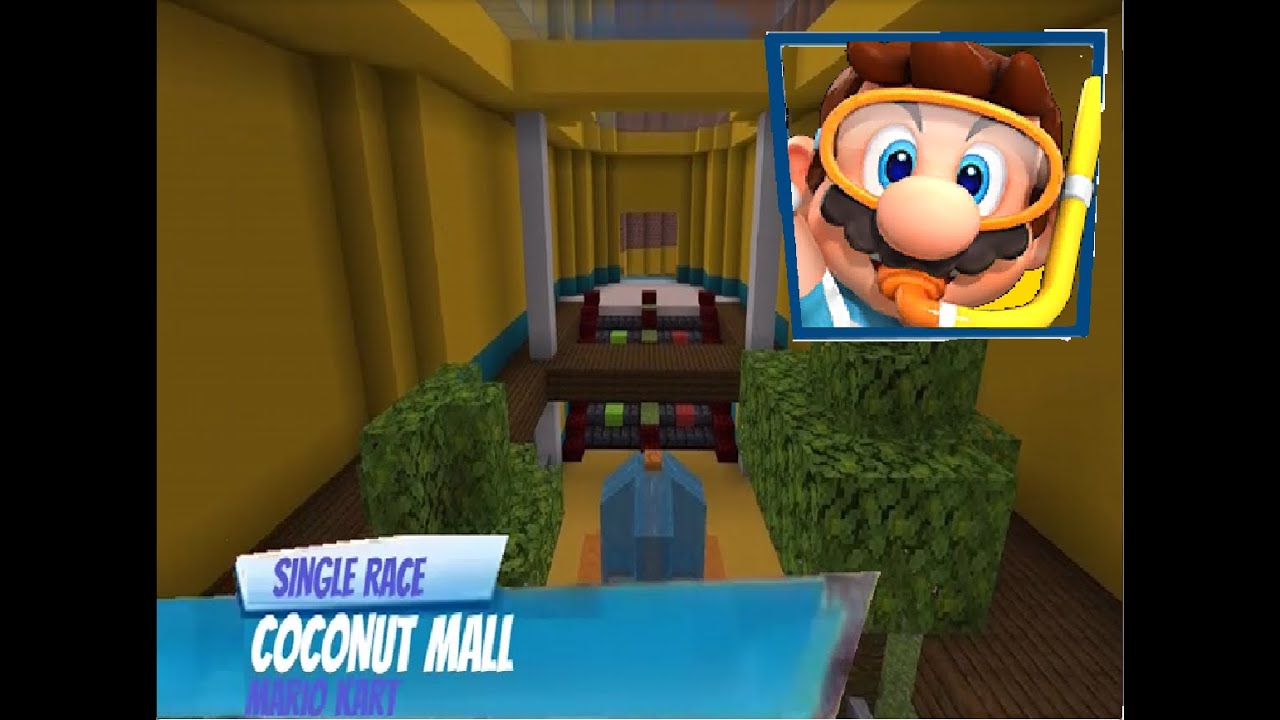 CTR:NF : Coconut Mall in Minecraft - YouTube