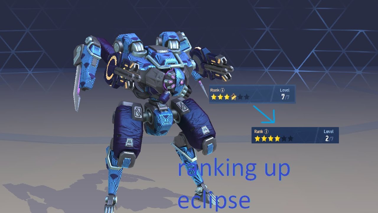 ranking up eclipse to 4 star | mech arena - YouTube