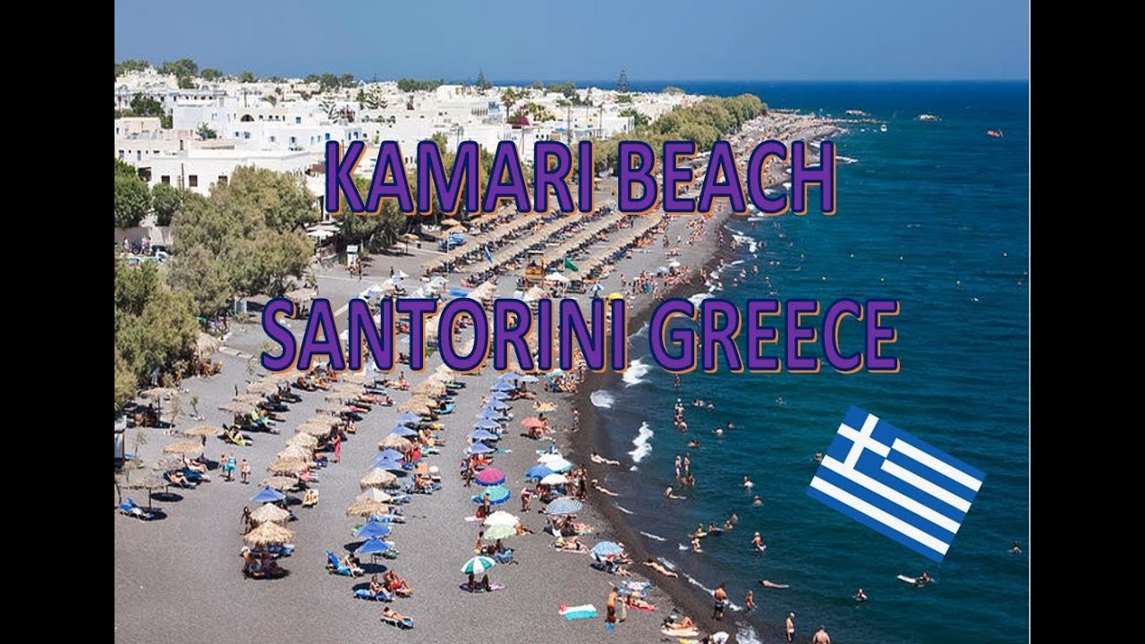 Kamari Santorini Greece / Kamari Beach / Walking Tour Vlog # 199 - YouTube