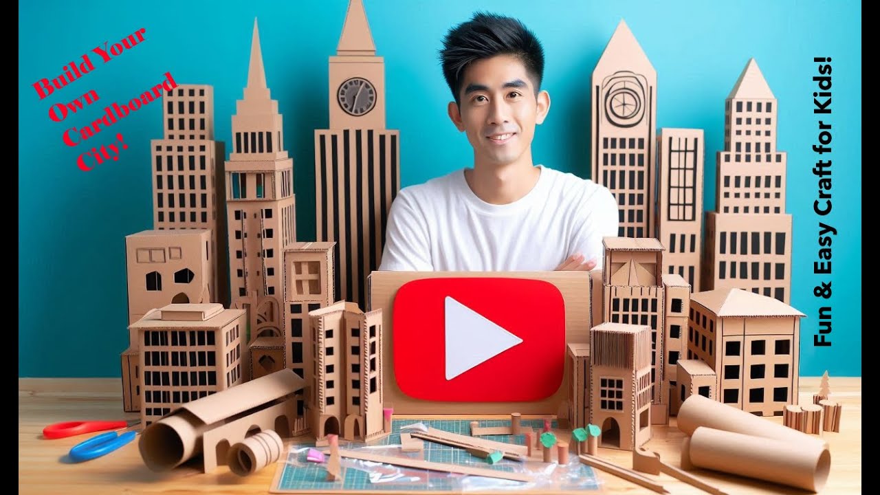 Build Your Own Cardboard City! Fun & Easy Craft for Kids 🏘 - YouTube