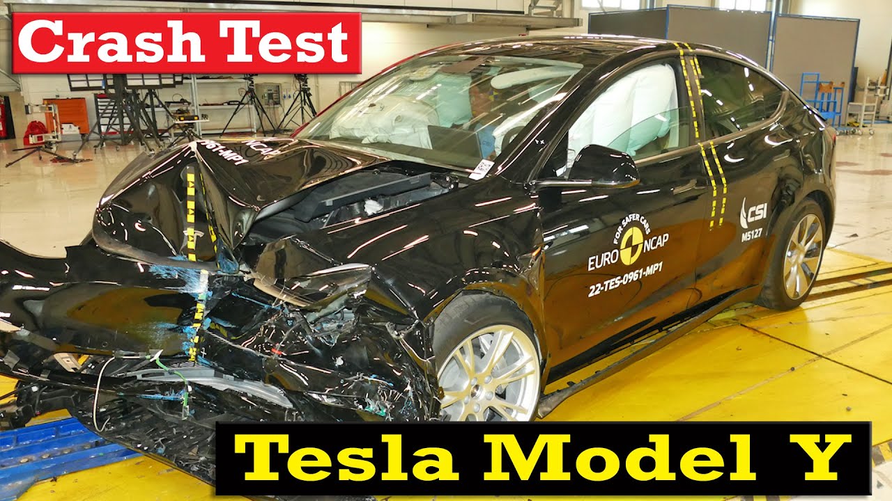 Tesla Model Y crash tests - YouTube