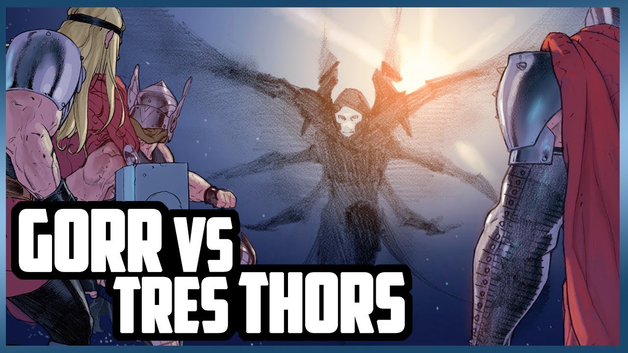 Tres Thors vs Gorr el Carnicero de los Dioses | Cómic Narrado - YouTube