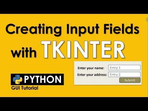CREATING INPUT FIELD WITH TKINTER | ENTRY WIDGET OPTIONS AND METHODS ...