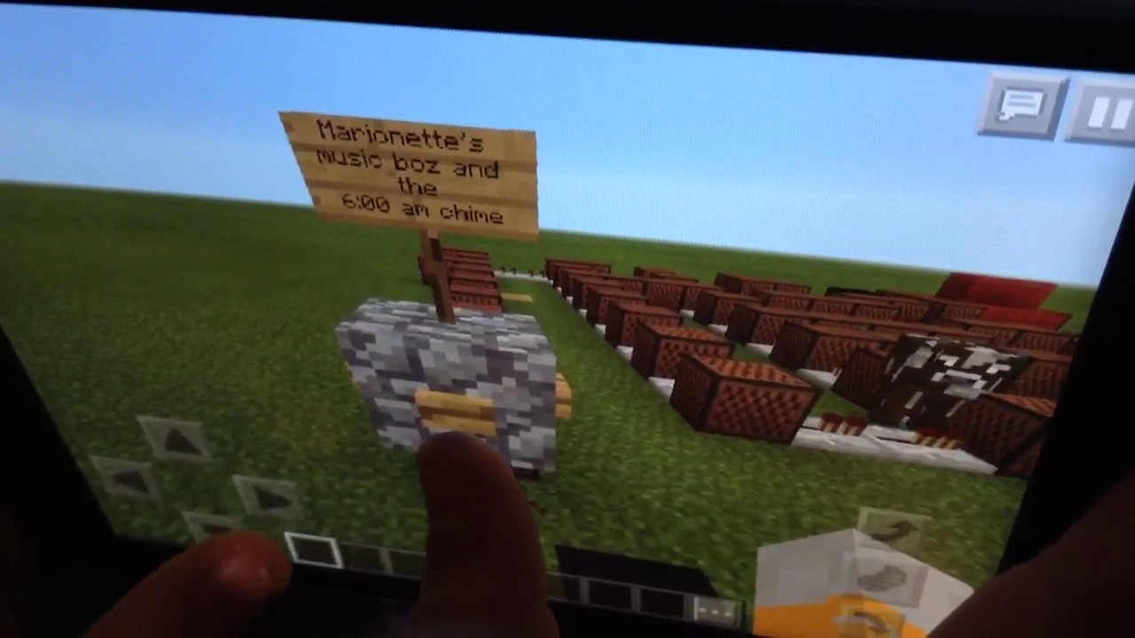 My fnaf music box and 6:00am chime minecraft note block song - YouTube