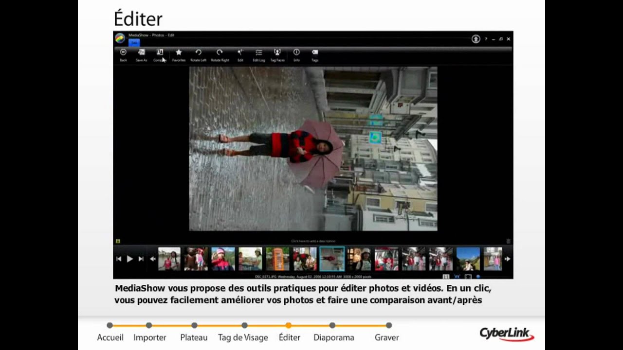 CyberLink MediaShow 5 - Part 4 - Éditer & Découper - YouTube