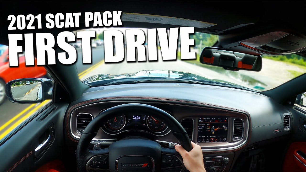 FIRST DRIVE IN MY 2021 SCAT PACK *ITS INSANE!* - YouTube
