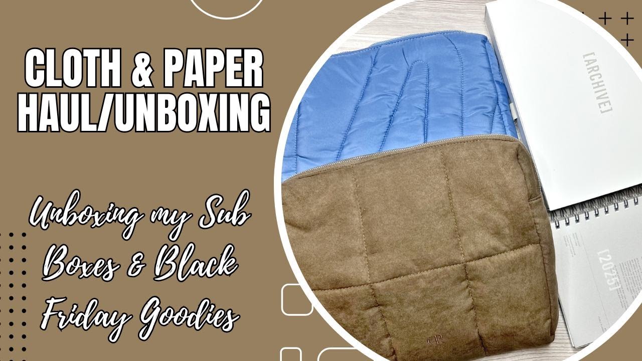 *HUGE* | HAPPY MAIL UNBOXING | Stationary Haul | Cloth & Paper Sub ...