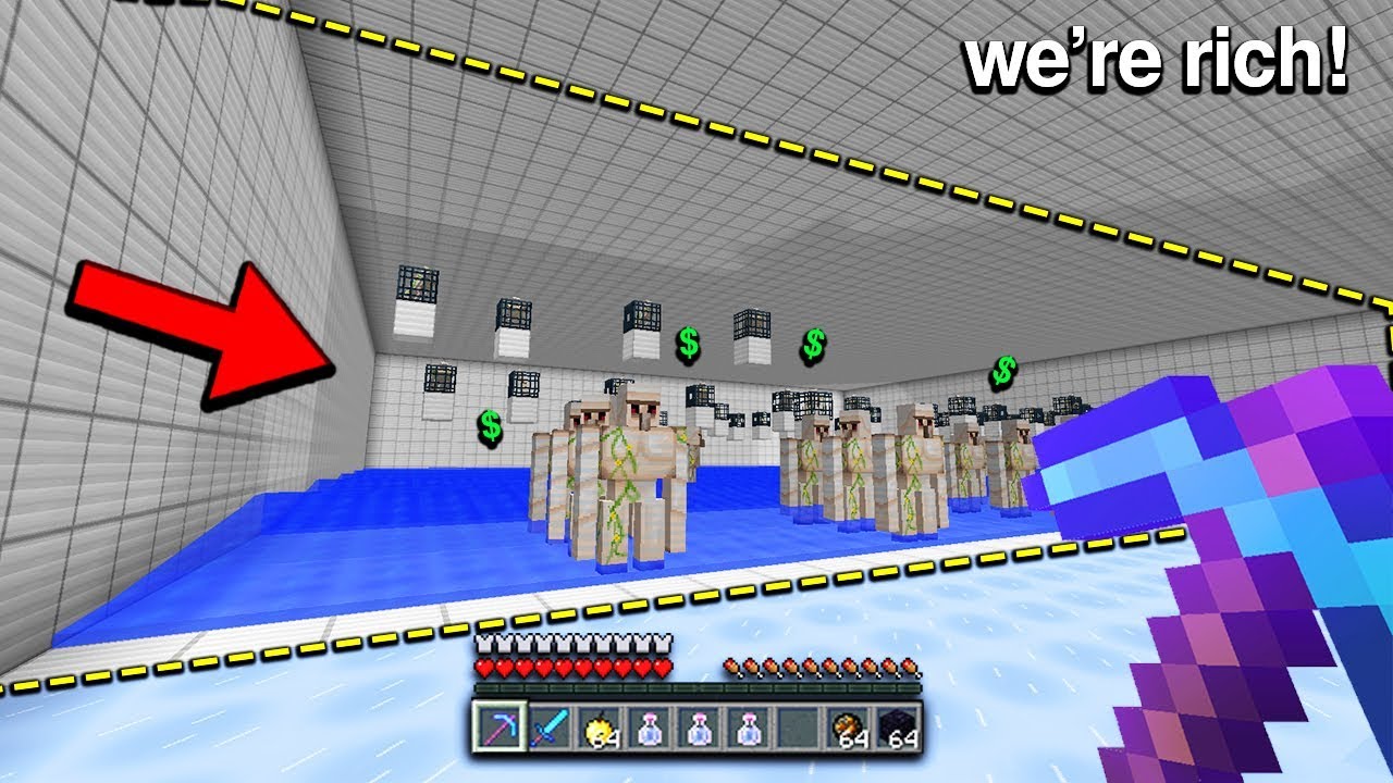 our Skyblock island made almost no money.. until i created the LARGEST ...