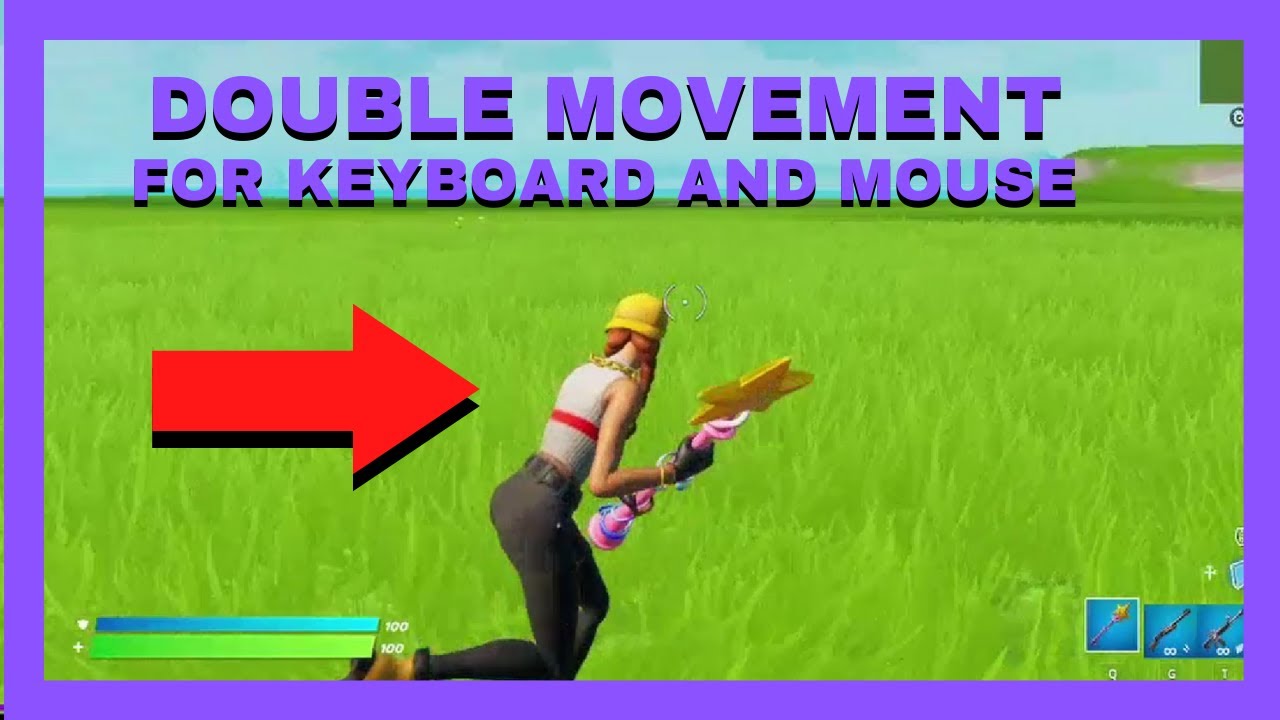 How to get DOUBLE MOVEMENT on KBM - Fortnite - YouTube