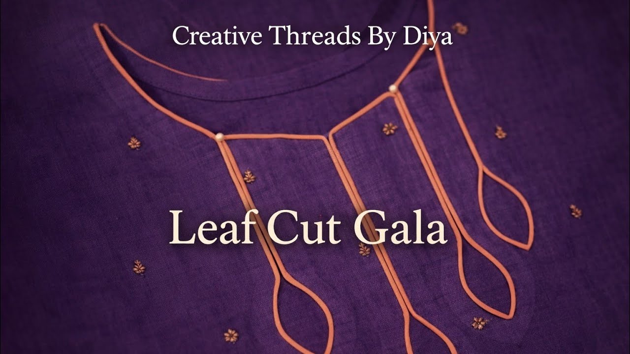 "Elegant & Simple yet Stylish Leaf Cut Neckline pattern" With Creative ...