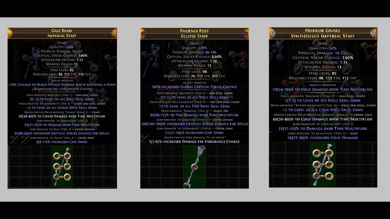 How to Craft +5 Staves and +2 Wands/Sceptres (No Fracture Needed) - YouTube