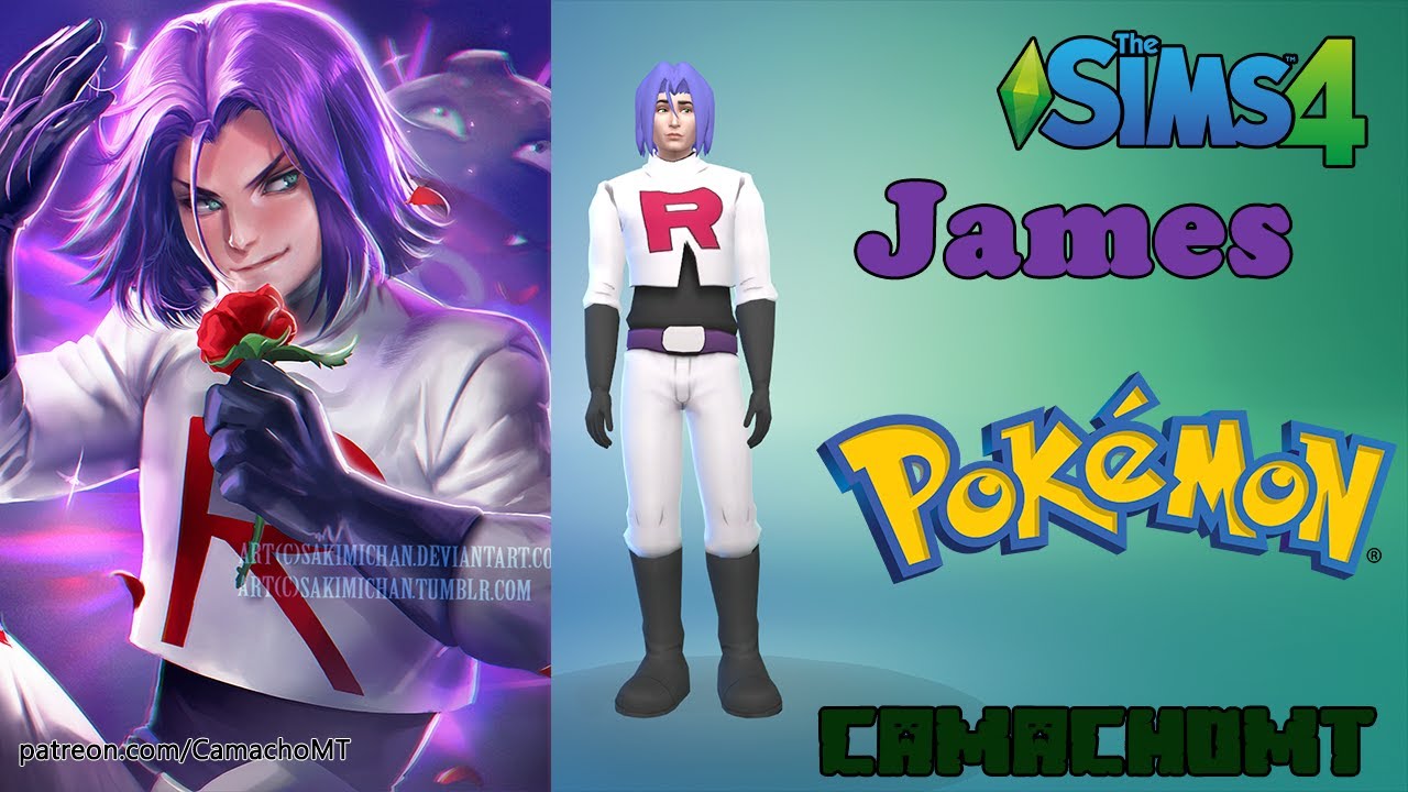 James | Pokemon | Sims 4 | - YouTube