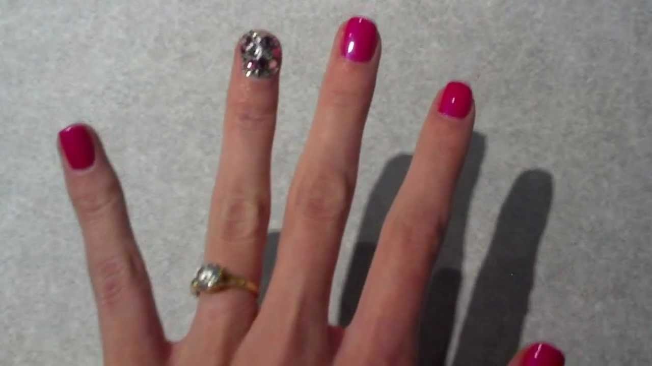 Bedazzled Nails - YouTube