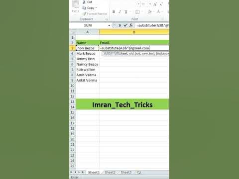 Excel tricks 🔥#excel #excel #msoffice #computerscience #techtricks #imrantechtricks - YouTube