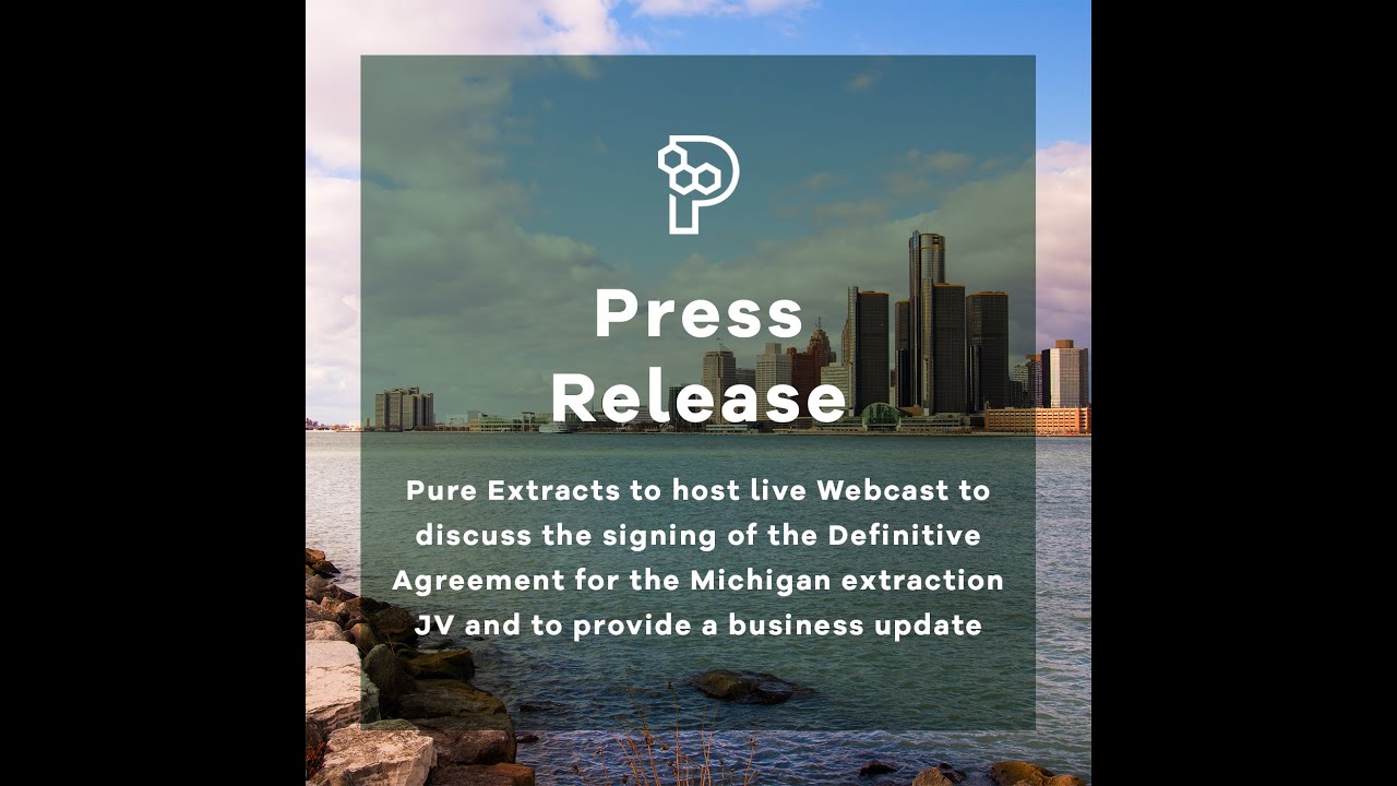 Pure Extracts Aug 25th Webinar: Michigan Extraction JV - YouTube