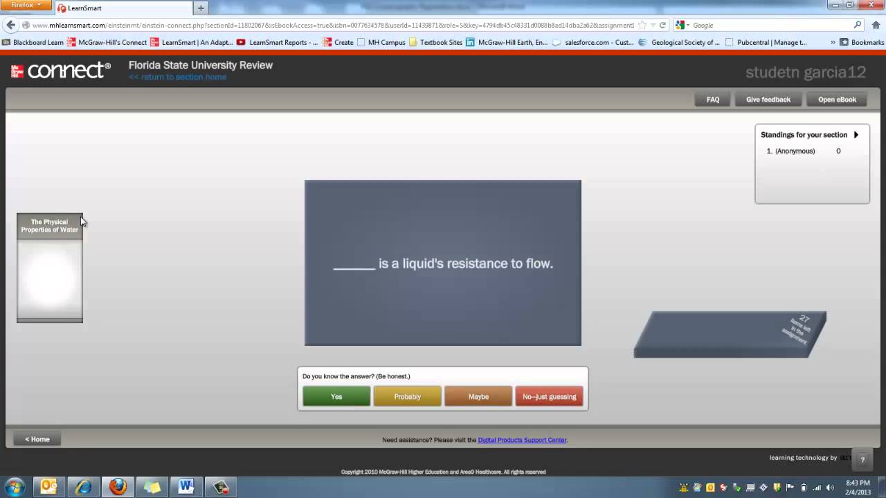 FSU Review Using LearnSmart - YouTube