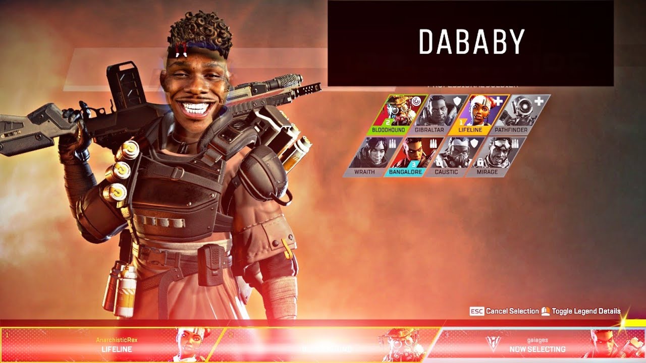 DABABY PLAYS APEX LEGENDS - YouTube