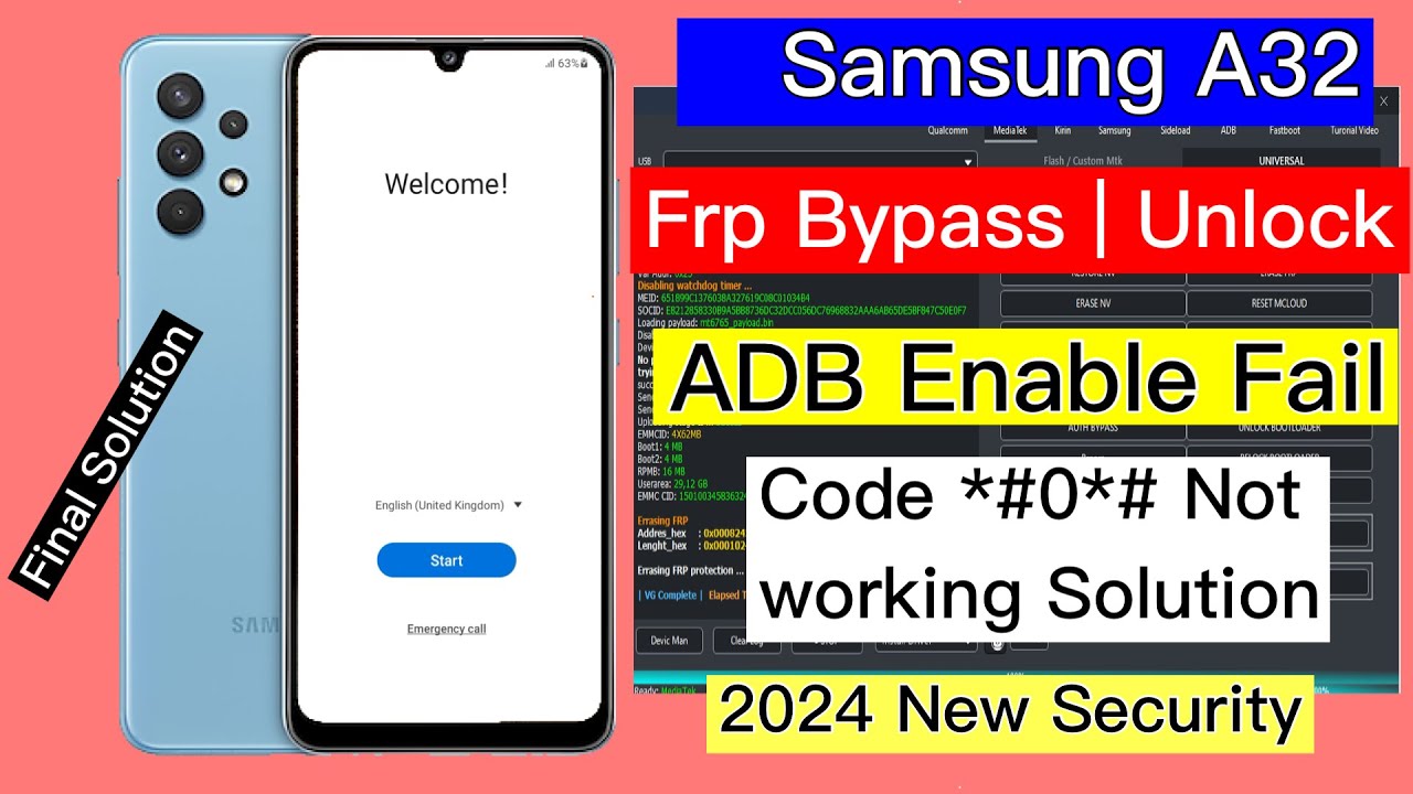 Samsung A32 Frp Bypass Adb Enable Fail 2024 - YouTube
