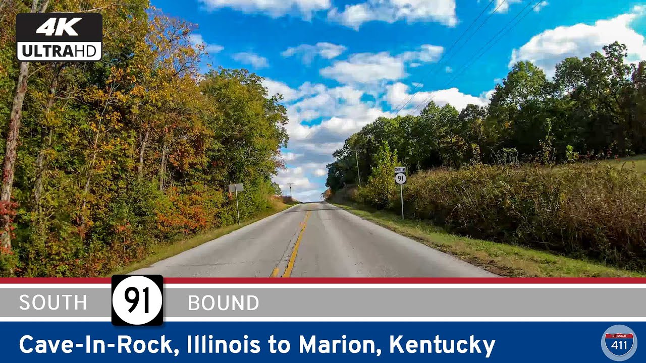 Kentucky Route 91: Cave-In-Rock to Marion (4K/Real-Time) - YouTube
