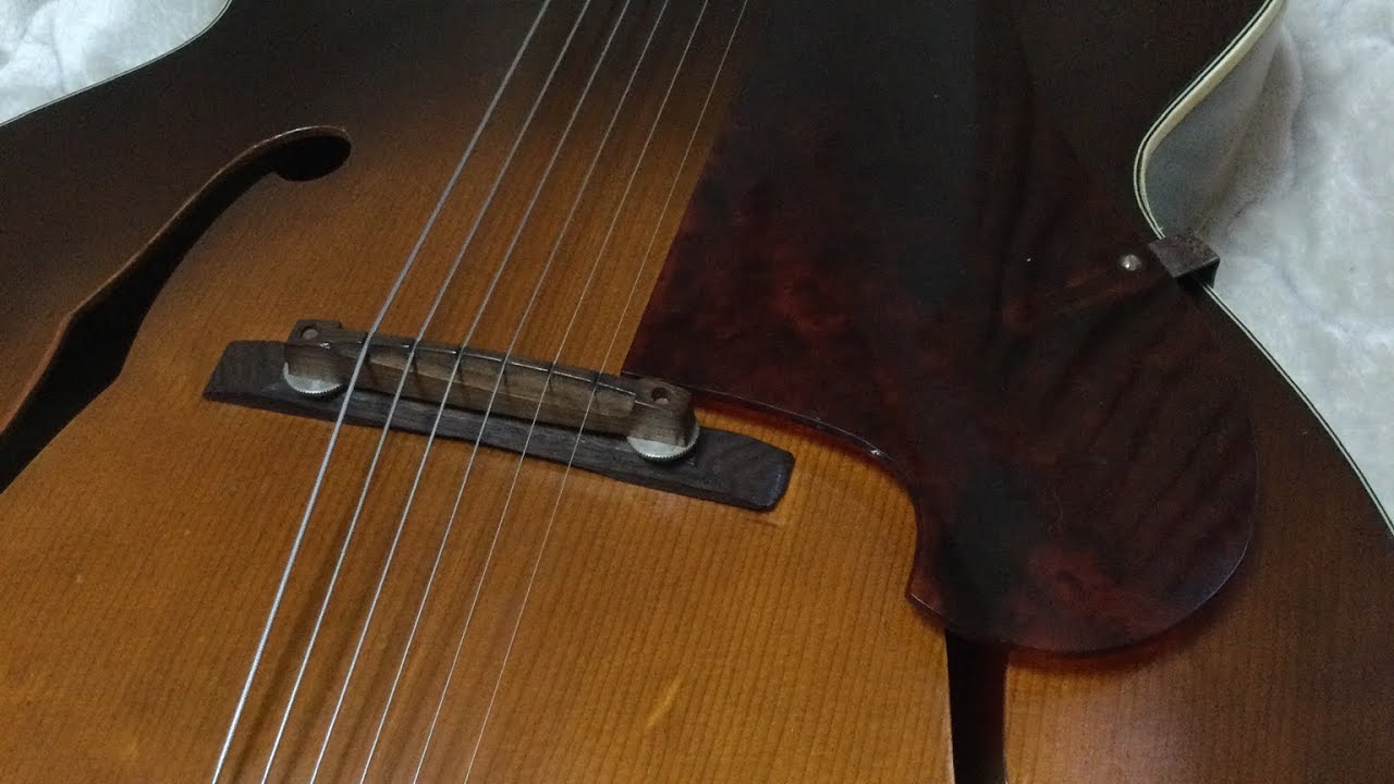 Vintage Guitar 〜 Kay (US) N2ミニレビュー!! ＃フルアコ ＃17インチ #Kay #pickguitar # ...