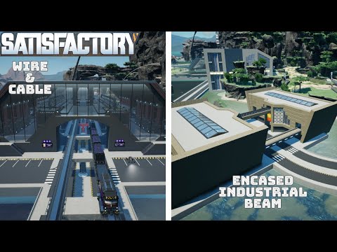 Satisfactory Showcase - Wire / Cable & Encased Industrial Beams - YouTube