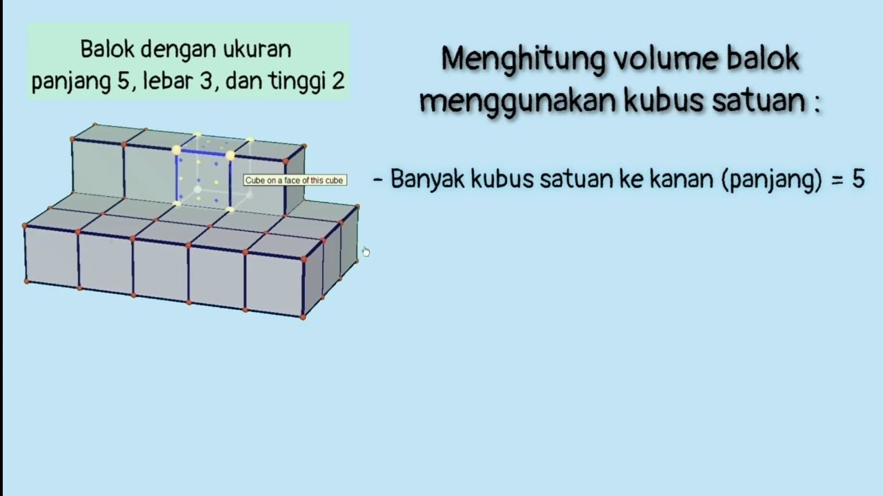 Volume Bangun Ruang menggunakan Kubus Satuan - YouTube