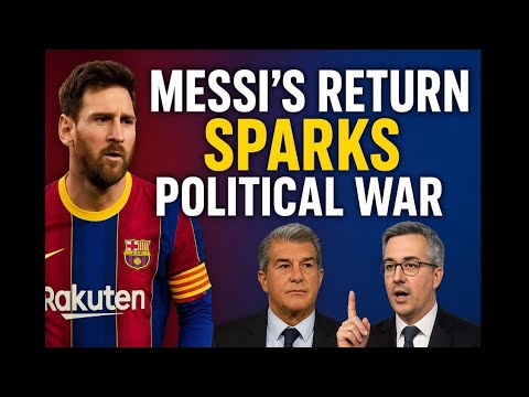 “Messi’s Return Sparks Political War at Barcelona! | Laporta vs Font ...