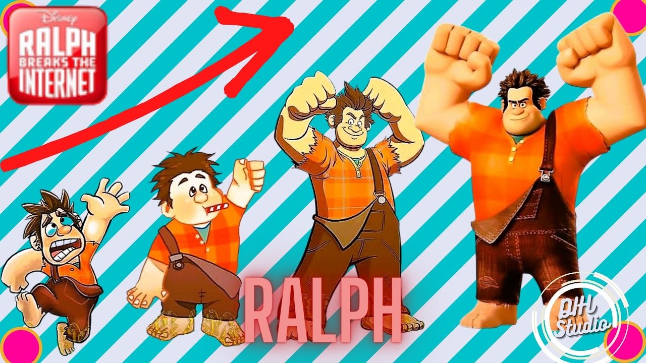 RALPH BREAKS THE INTERNET'S CHARACTERS GROWING UP - YouTube