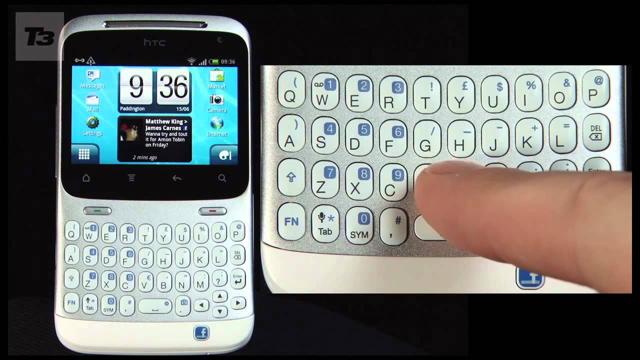 HTC ChaCha hands-on - YouTube