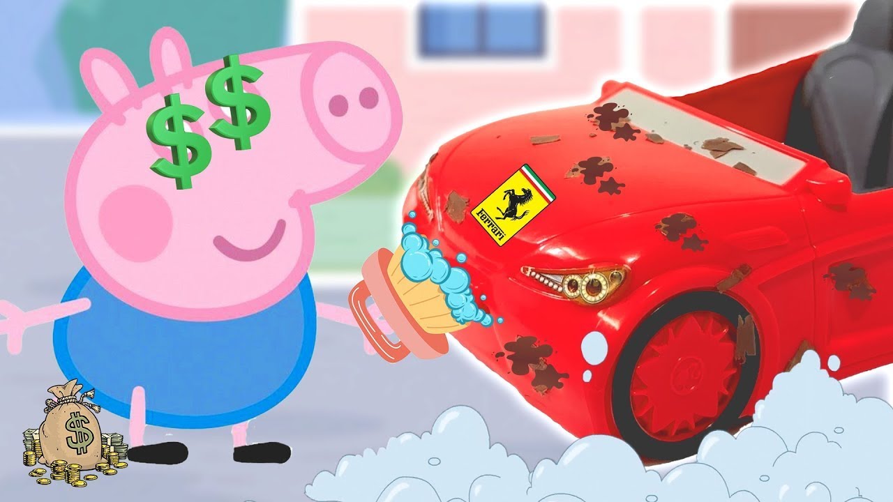 GEORGE PIG gana DINERO! ¡Juguetes de PEPPA PIG! - YouTube