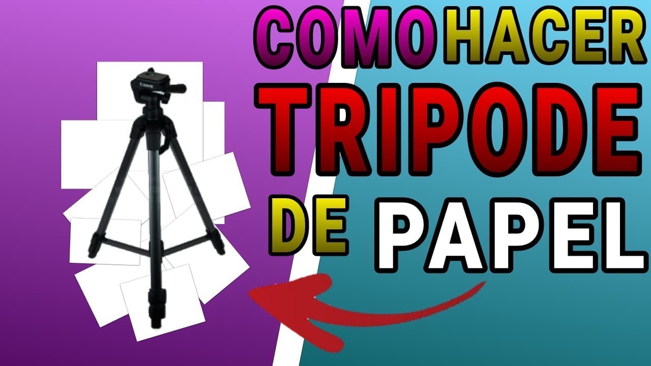 Como hacer un trípode de papel|PANDOGA 2000 - YouTube
