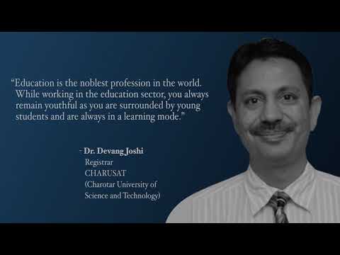 Dr. Devang Joshi, Registrar, Charotar University of Science and Technology || Online Interview ...