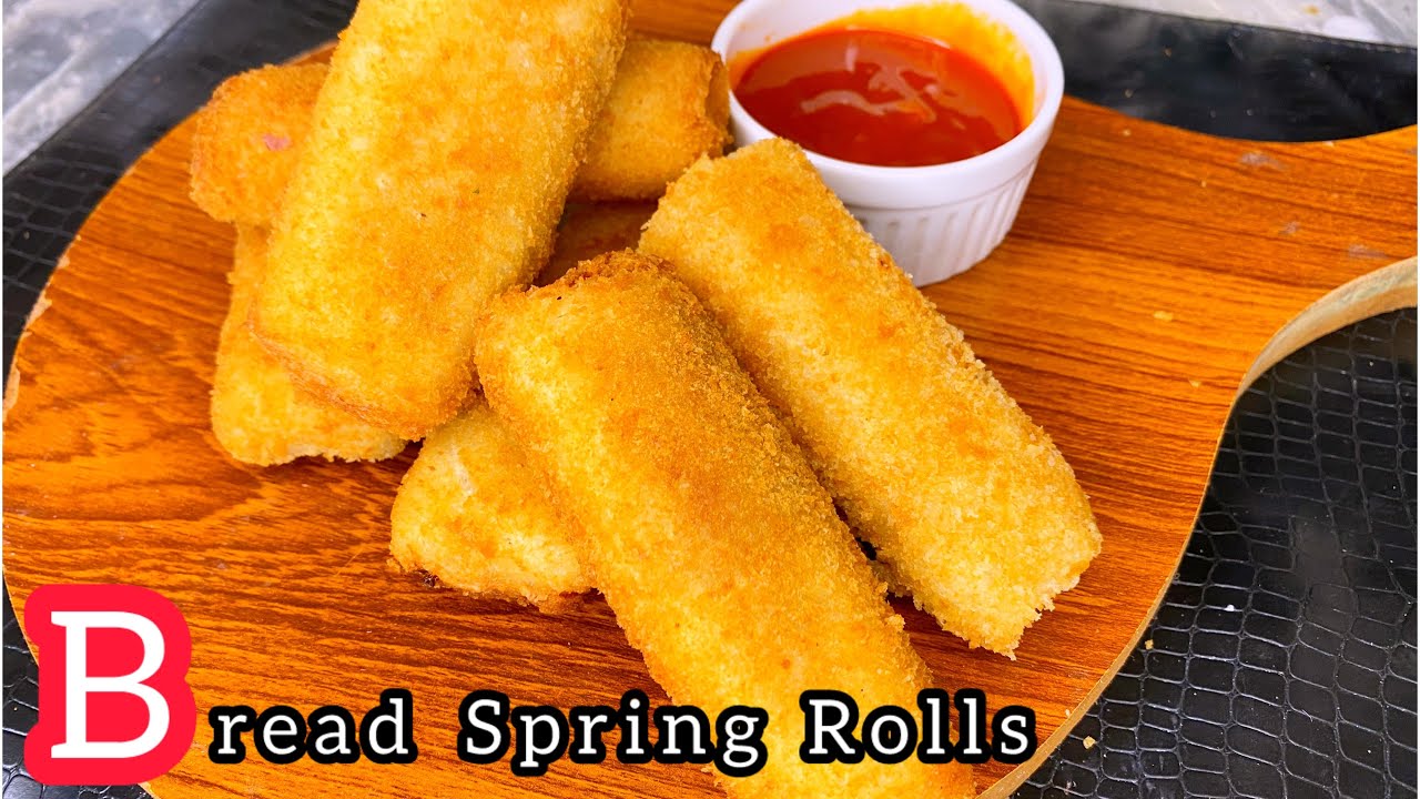 Instant Bread Spring Roll in 10 Mins - Evening Tea time Snack recipe By ...