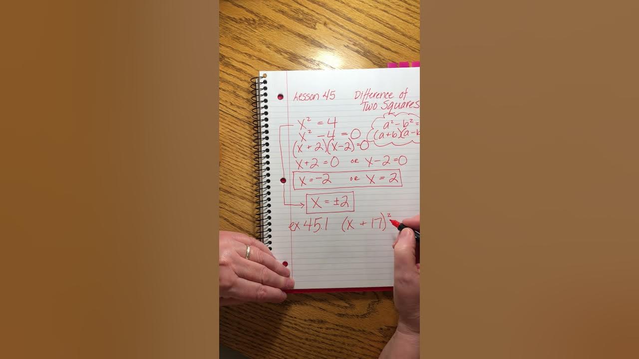 SAXON ALGEBRA 2 | LESSON 45 - YouTube